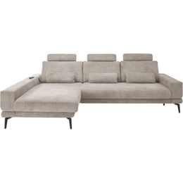 set one by Musterring Ecksofa &raquo;SO 3600, inkl motor. Sitztiefenverstellung, Kopfst&uuml;tzen, Nierenkissen&laquo; Sitzh&ouml;he 42 cm, Federkern, Breite 293 x Tiefe 