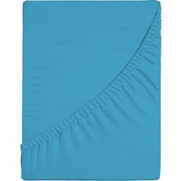 bellana Spannbettlaken &raquo;bellana premiumstretch&laquo; super elastisch blau Jersey-Elasthan, Obermaterial: 95% Baumwolle, 5% Elasthan 1 Stk., Jersey-Elasthan