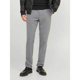 Jack & Jones Jack & Jones Herren Chinohose &raquo;MARCO &ndash; Chinohose mit Stretchanteil und Komfort&laquo; modisch, slim fit, Web grau 31, L&auml;nge 34