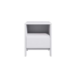 OTTO home Nachttisch &raquo;Luven&laquo; aus massiver Kiefer, mit 1 Schublade, Breite 44 cm wei&szlig; B/H/T: 44cm x 54cm x 34cm