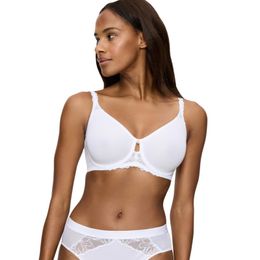Triumph Minimizer-BH &raquo;Wild Azalea Florale&laquo; Spitzendetails, Satin-Jacquard, Tr&auml;ger verstellbar wei&szlig; 70, Cup C Minimizer-BH