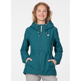 Ragwear Damen Parka &raquo;DANKKA&laquo; mit Kapuze Mit Kordelzug, gebl&uuml;mtem Futter und reflektierenden Kordeln S