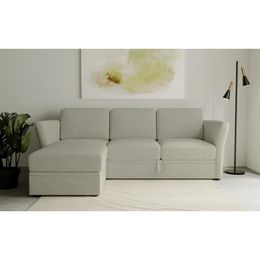 OTTO home Ecksofa &raquo;Lavars, L-Form, Schlafsofa&laquo; mit Bettfunktion und Stauraum, in zwei verschiedenen Bezugsqualit&auml;ten beige 62% Polypropylene, 38% 