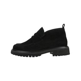 Paul Green Damen Slipper "Paul Green Slipper Veloursleder", Gr. 41, schwarz, Veloursleder, Schuhe