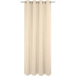 WIRTH Vorhang &raquo;Newbury&laquo; &Ouml;sen 1 Stk. tlg. nach Ma&szlig; beige Baumwolle, Polyester 355cm, &Ouml;sen, 130cm