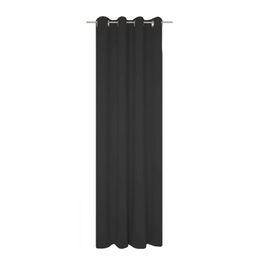 WIRTH Vorhang &raquo;Dim out&laquo; &Ouml;sen 1 Stk. tlg. nach Ma&szlig; schwarz Polyester 265cm, &Ouml;sen, 142cm
