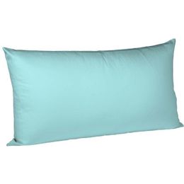 Fleuresse Kissenbezug &raquo;Colours Mako Satin, 100% Baumwolle, mit Rei&szlig;verschluss&laquo; Mako Satin, gl&auml;nzend, glatt, Premium Qualit&auml;t blau Mako-Satin, Mako-