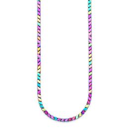 Bruno Banani Damen Edelstahlkette &raquo;Schmuck Geschenk Steinkette mit farbigem H&auml;matit&laquo; mit H&auml;matit Edelstahl, L: 49 B: 3mm