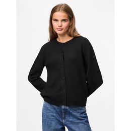 Pieces Damen Pieces Strickjacke &raquo;PCMALOU LS KNIT CARDIGAN NOOS BC&laquo; Materialmix, slim fit schwarz XS