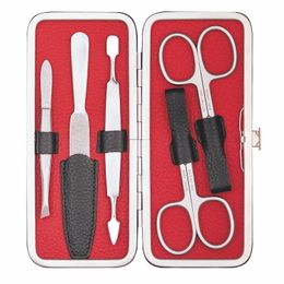 ERBE&reg; Erbe ERBE Manik&uuml;re-Etui &raquo;Colorado&laquo; Echtleder, Kontrastn&auml;hte, Druckknopfverschluss, rostfreie Instrumente schwarz B/H/T: 15mm x 6,5mm x 2mm 5