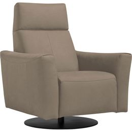 Egoitaliano Sessel &raquo;Blues Designsessel, Loungesessel, Breite 84cm, bequem und elegant&laquo; drehbar, inkl. manuelle Relaxfunktion durch Push-Back-Mechanismus grau 