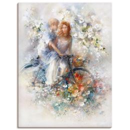 Artland Wandbild &raquo;Fr&uuml;hling II&laquo; Paar 1 Stk. tlg. als Leinwandbild, Poster in verschied. Gr&ouml;&szlig;en wei&szlig; Leinwand B/H/T: 30cm x 40cm, Leinwandbild Paar Hochformat, 