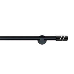 Garesa Gardinenstange &raquo;BLACK&laquo; &Oslash; 20 mm 1 l&auml;ufig-l&auml;ufig Wunschma&szlig;l&auml;nge Vorhanggarnitur, verl&auml;ngerbar, Endknopf mit Glitzersteinen schwarz Eisen B/L: 