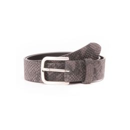 BA98-Cologne Damen Lederg&uuml;rtel "BA98-Cologne G&uuml;rtel", grau, Gr. 120, uni, Obermaterial: 100% Lammleder LEL., G&uuml;rtel, handgefertigt