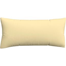 Schlafgut Kissenbezug &raquo;Premium Kissenbezug Woven Satin (1 St)&laquo; Ton-in-Ton Rei&szlig;verschluss, Fadendichte von 300tc, Uni, OEKO Tex gelb Mako-Satin, Obermaterial: 