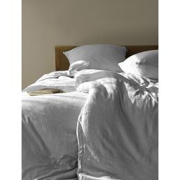 Bierbaum Bettw&auml;sche &raquo;4129&laquo; 3 Stk. Musselin, 100 % Baumwolle, pflegeleicht, b&uuml;gelfrei grau Musselin, Obermaterial: 100% Baumwolle B/L: 200cm x 220cm, 1
