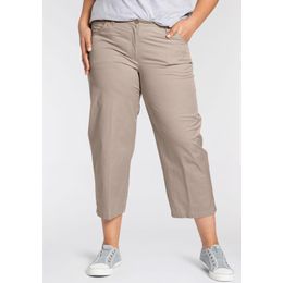 KjBRAND Damen KjBRAND 7/8-Hose &raquo;Babsie: bequemer Oberschenkel&laquo; Sommerlich, leichter Baumwoll-Stretch beige 44, N-Gr