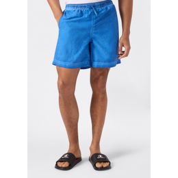 Champion Herren Badeshorts "5-inch Men's swim shorts", blau, Gr. S, ausgewaschen, unifarben, Web, Polyamid, Badehosen, unifarbene oder ausgewaschene
