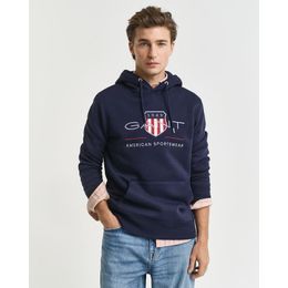 Gant Herren Hoodie &raquo;REG ARCHIVE SHIELD HOODIE&laquo;, mit modischer Logostickerei auf der Brust blau M