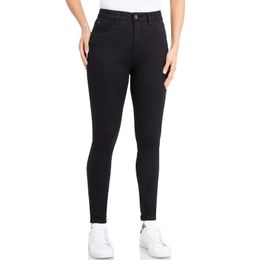 Wonderjeans Damen wonderjeans High-waist-Jeans &raquo;Skinny&laquo; in k&ouml;rperbetonter Passform schwarz 38, L&auml;nge 28