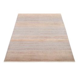OCI DIE TEPPICHMARKE Teppich &raquo;FARBEN MASTER&laquo; rechteckig 7 mm H&ouml;he Klassisches Muster, eingefasst, in 3-D-Optik, mit Fransen braun Polyester B : 240cm 