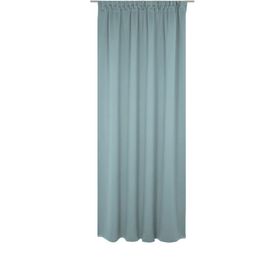 WIRTH Vorhang &raquo;Newbury&laquo; Multifunktionsband 1 Stk. tlg. nach Ma&szlig; blau Baumwolle, Polyester 385cm, Multifunktionsband, 130cm