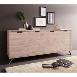 Home Affaire Sideboard &raquo;Palma&laquo; Breite 206 cm braun Einheitsgr&ouml;&szlig;e