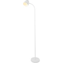 NOWA Stehlampe &raquo;JASON&laquo; E14 1 Stk. Stehlampe Wohnzimmer Schlafzimmer Flur Design-Leuchte wei&szlig; &Oslash; 20cm H: 145cm, 1 Stk.