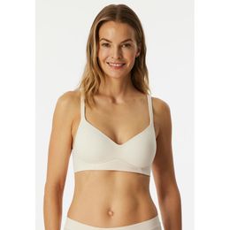 Schiesser Damen Soft-BH &raquo;Unique Cotton&laquo; mit Schale, b&uuml;gellos, Baumwollmischung wei&szlig; 70, Cup A