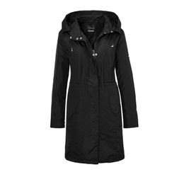 GOLDNER Damen Kurzjacke "Kurzgr&ouml;&szlig;e Trendiger leichter Regen Parka aus funktionalem Material", schwarz, Gr. 22, Obermaterial: 100% Polyamid PA.,