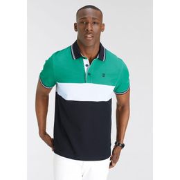 Delmao Herren DELMAO Poloshirt Kurzarm, Regular Fit, mit Colorblocking-Design bunt XL (56/58)