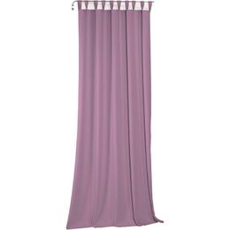 WIRTH Vorhang &raquo;Newbury&laquo; Schlaufen 1 Stk. tlg. nach Ma&szlig; lila Baumwolle, Polyester 225cm, Schlaufen, 130cm