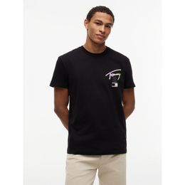 Tommy Jeans Herren T-Shirt &raquo;TJM REGULAR CITY SIGNATURE&laquo; mit Tommy-Signatur-Logo auf dem R&uuml;cken XXL