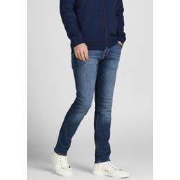 Jack & Jones Jack & Jones Herren Slim-fit-Jeans &raquo;JJIGLENN &ndash; Slim-Fit-Jeans mit niedriger Leibh&ouml;he&laquo; Used, modisch, slim fit, Denim/Jeans blau 30, L&auml;nge 32