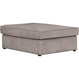 OTTO home Polsterhocker &raquo;Enid&laquo; einzeln stellbar oder als Teil eines Modulsofas, fester Sitzkomfort grau 100% Polyester B/H/T: 130cm x 43cm, Cord