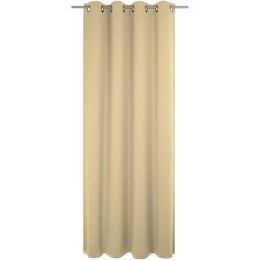 WIRTH Vorhang &raquo;Trondheim B&laquo; &Ouml;sen 1 Stk. tlg. beige Chenille, Polyacryl 255cm, &Ouml;sen, 132cm