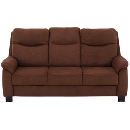 OTTO home 3-Sitzer &raquo;Boccaccio&laquo; mit Federkern, incl. Kopfteilverstellung braun Struktur weich (90% Polyester / 10% Polyamid);Luxus-Microfaser (100% 