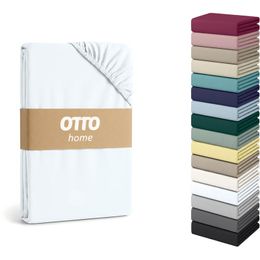OTTO home Spannbettlaken &raquo;Physalis Topper COMFORT&laquo; bis 10 cm H&ouml;he, Bettlaken, Laken, in Comfort & Premium Qualit&auml;t wei&szlig; Jersey-Elasthan, Obermaterial: