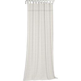 WIRTH Vorhang &raquo;Wiessee&laquo; Schlaufen 1 Stk. tlg. nach Ma&szlig; wei&szlig; Baumwolle, Leinen, Modal 215cm, Schlaufen, 150cm