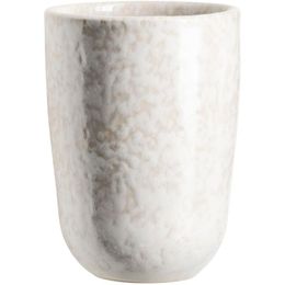 gipfelst&uuml;ck Becher &raquo;Kaffeebecher-Set Alpenwiese&laquo; jedes Teil ein Unikat, 4-teilig beige Steinzeug &Oslash; 8cm x 11,5cm, 350ml, 4 Stk.