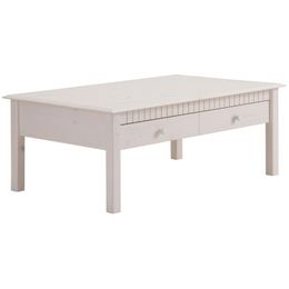 OTTO home Couchtisch &raquo;Lisa&laquo; Couchtisch, Sofatisch, OTTOs Choice, mit gro&szlig;er Schublade, Breite 110 cm, Landhausstil wei&szlig; B/H/T: 110cm x 42cm x 70cm