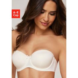 s.Oliver Damen s.Oliver Multiway-BH mit B&uuml;gel & vielen Tragevarianten, BH ohne Tr&auml;ger, T-Shirt-BH, Sommer beige 75, Cup C