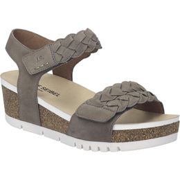 Josef Seibel Damen Sandale "Quinn 22, granit", Gr. 38, grau, Obermaterial: 100% Rindsleder Leather cow., Schuhe