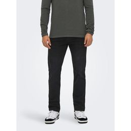Only & Sons Only & Sons Herren ONLY & SONS Regular-fit-Jeans &raquo;ONSWEFT REGULAR MAT DNM NOOS&laquo; schwarz 32, L&auml;nge 30