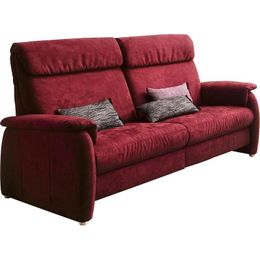 Home Affaire 2-Sitzer &raquo;Turin&laquo; mit motorischer Relaxfunktion, auch in Leder rot B/H/T: 155cm x 107cm x 97cm, Leder SOFTLINE,mit Relaxfunktion links