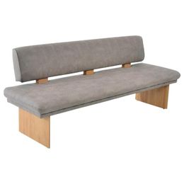K+w Komfort & Wohnen K+W Komfort & Wohnen Essbank &raquo;Longbeach Polsterbank&laquo; 1 Stk. tlg. Spitzkissenoptik im Sitz, wahlweise in der Breite 204cm oder 224cm grau B/H/T: 204cm 