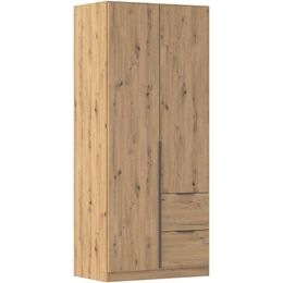 OTTO home Dreht&uuml;renschrank &raquo;Kleiderschrank Schrank Garderobe AGORDO mit Dekor- oder Hochglanzfront&laquo; in zwei Griff-Farben, Breite 91 cm, mit 