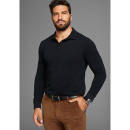 MAN'S WORLD Man's World Herren Poloshirt in Pique ́ Qualit&auml;t schwarz M (48/50)
