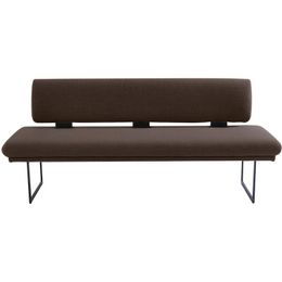 K+w Komfort & Wohnen K+W Komfort & Wohnen Polsterbank &raquo;Longbeach&laquo; 1 Stk. tlg. mit Metallkufen in schwarz Struktur, in der Breite 204cm oder 224cm braun B/H/T: 204cm x 89cm