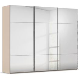 Rauch Schwebet&uuml;renschrank &raquo;Kleiderschrank Schrank Garderobe Schlafzimmerschrank SCALE-TRIO&laquo; edle dreigeteilte Front mit 2 Zierleisten Spiegelfront 
